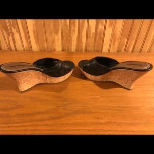 BONGO | Shoes | Bongo Black Wedged Opentoe Heels | Poshmark